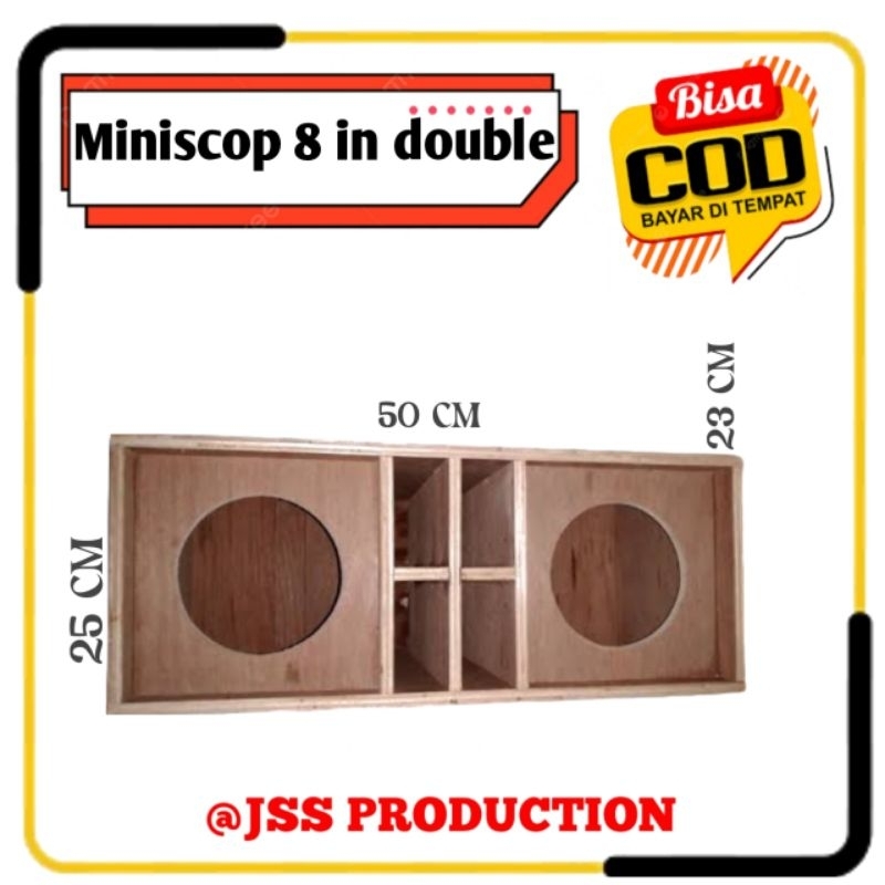 Jual Box Speaker 8 inch Model Miniscope Double bahan | Shopee Indonesia