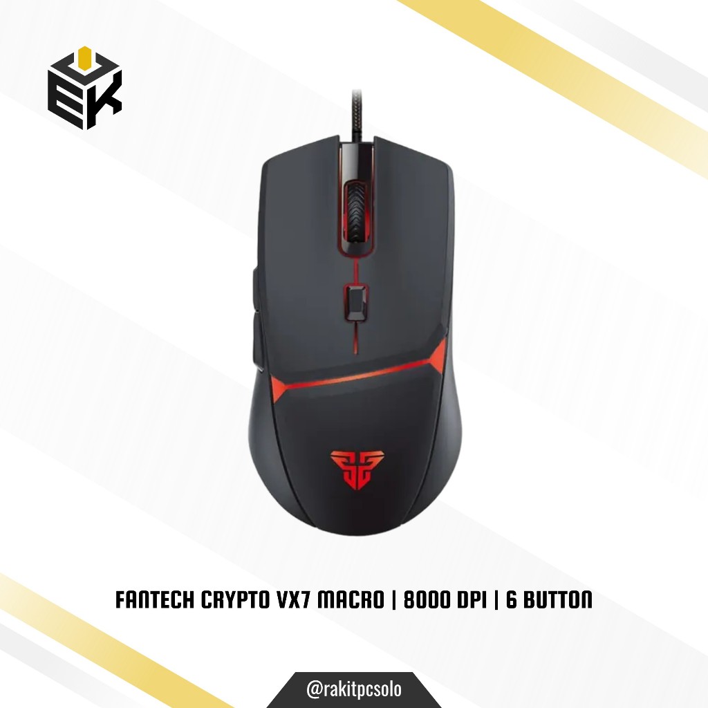 Jual Fantech CRYPTO VX7 Mouse Gaming Macro 8000 DPI 6 Button ...