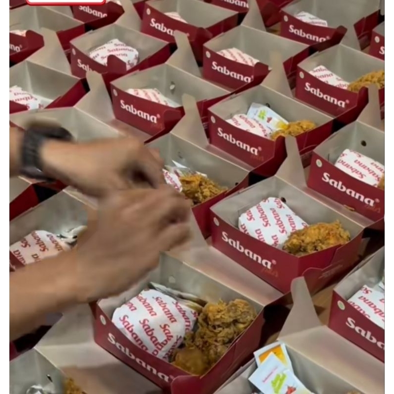 Jual SABANA FRIED CHICKEN/ paket 10 nasi+ sayap/paha bawah/paket ultah ...