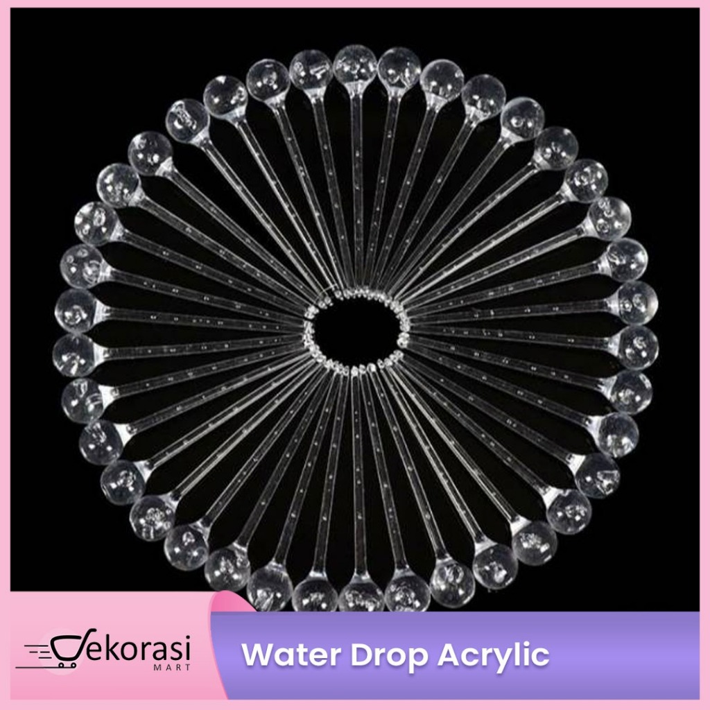 Jual Water Drop Acrylic/dekorasi pesta/dekorasi pernikahan/lampu ...
