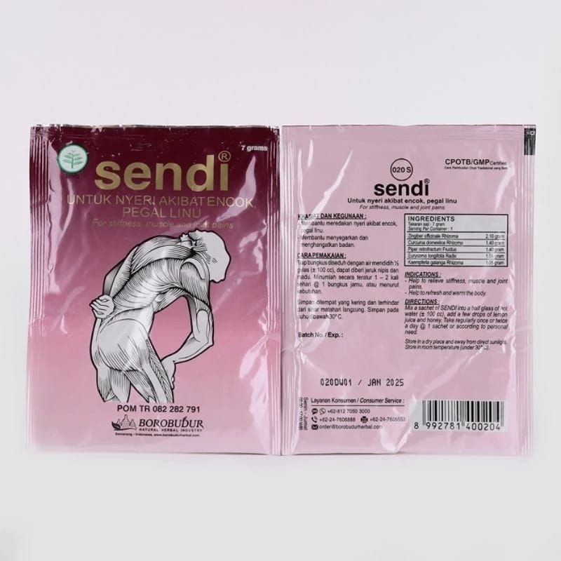 Jual Jamu Serbuk Nyeri Sendi /Pegel Linu Borobudur -( Isi 10 Sachet ...