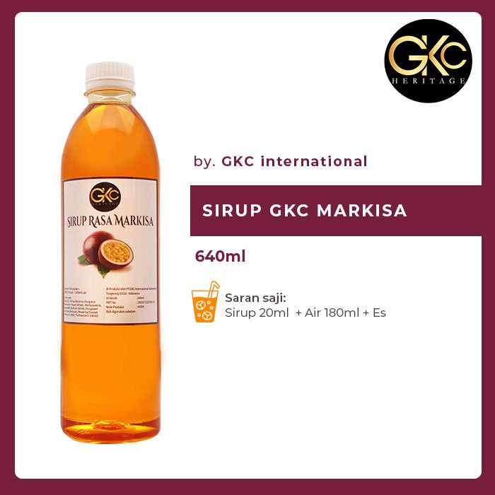 Jual GKC Heritage - Minuman Sirup Markisa/ Passion fruit Syrup HALAL ...