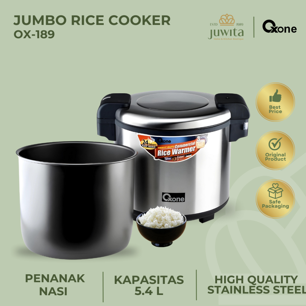 Jual Jumbo Rice Cooker Oxone OX189 Penanak Nasi Penghangat Keep Warm ...