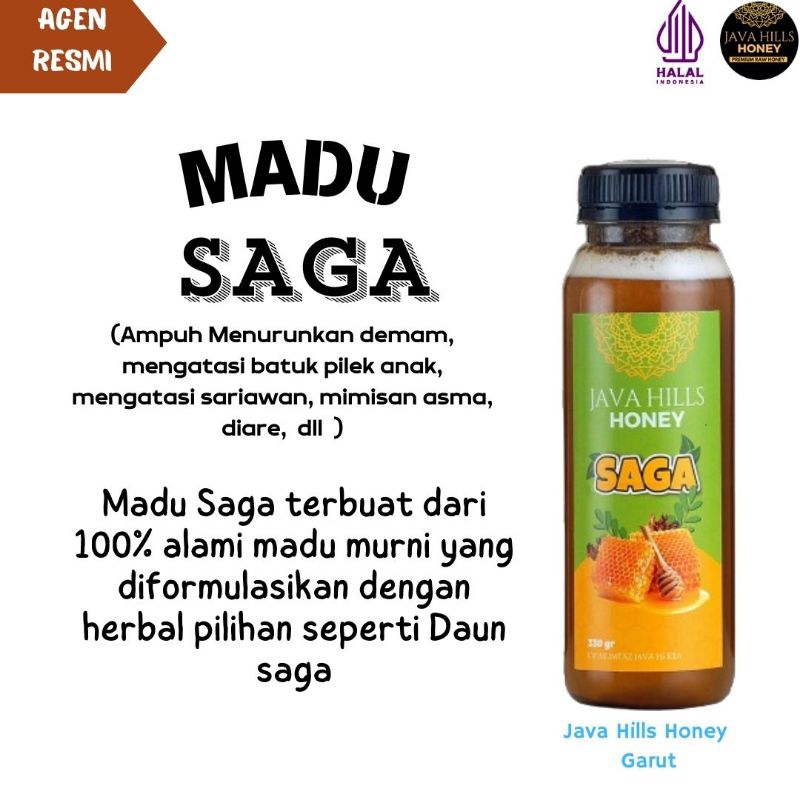 Jual Madu Saga Herbal 330gr Java Hills Honey Raw Mumtaz Herba masuk ...