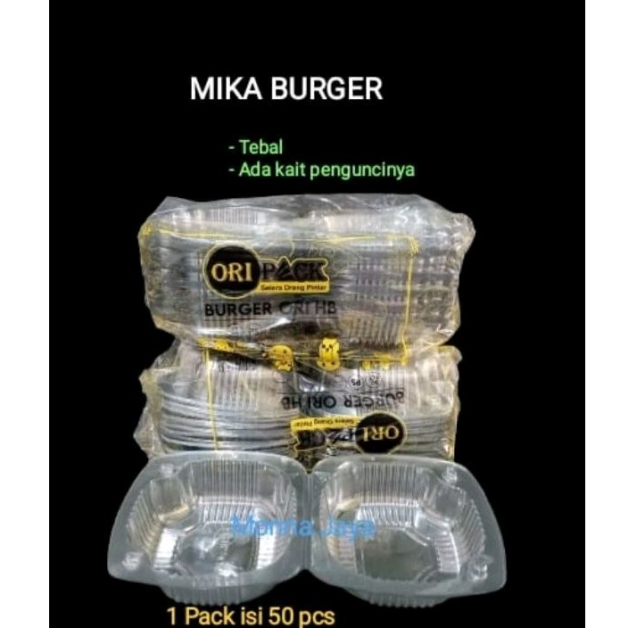 Jual Mika Burger /Mika Hamburger Donat Roti Kue Takoyaki Merk Oripack ...