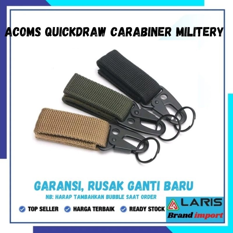 Jual ACOMS Quickdraw Carabiner Military Tactical Nylon Belt - HW74 ...