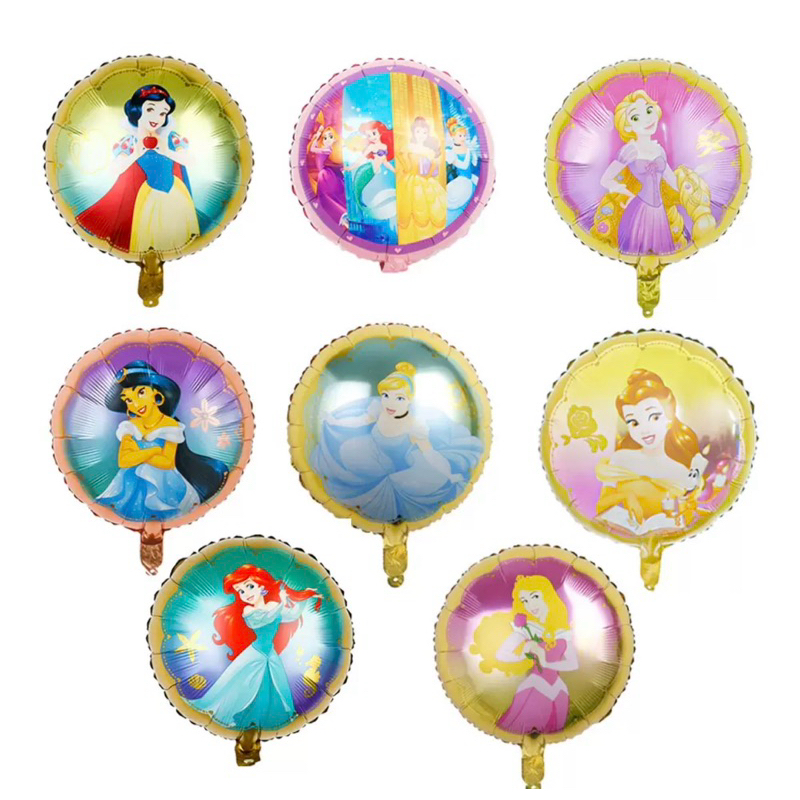 Jual Balon Disney Princess Bulat 40cm Cinderella Snow White Belle ...