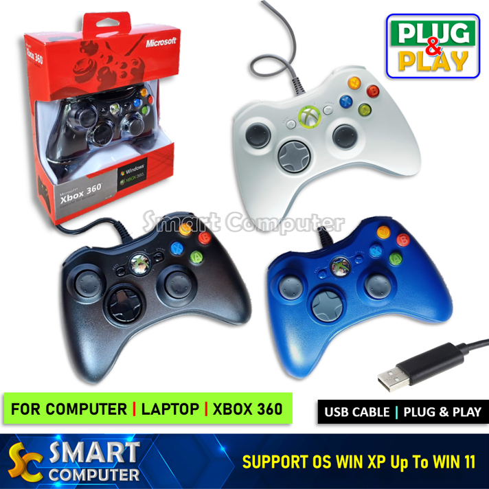 Jual Stick Xbox 360 Controller Wired Gaming for Computer / Laptop Stik ...