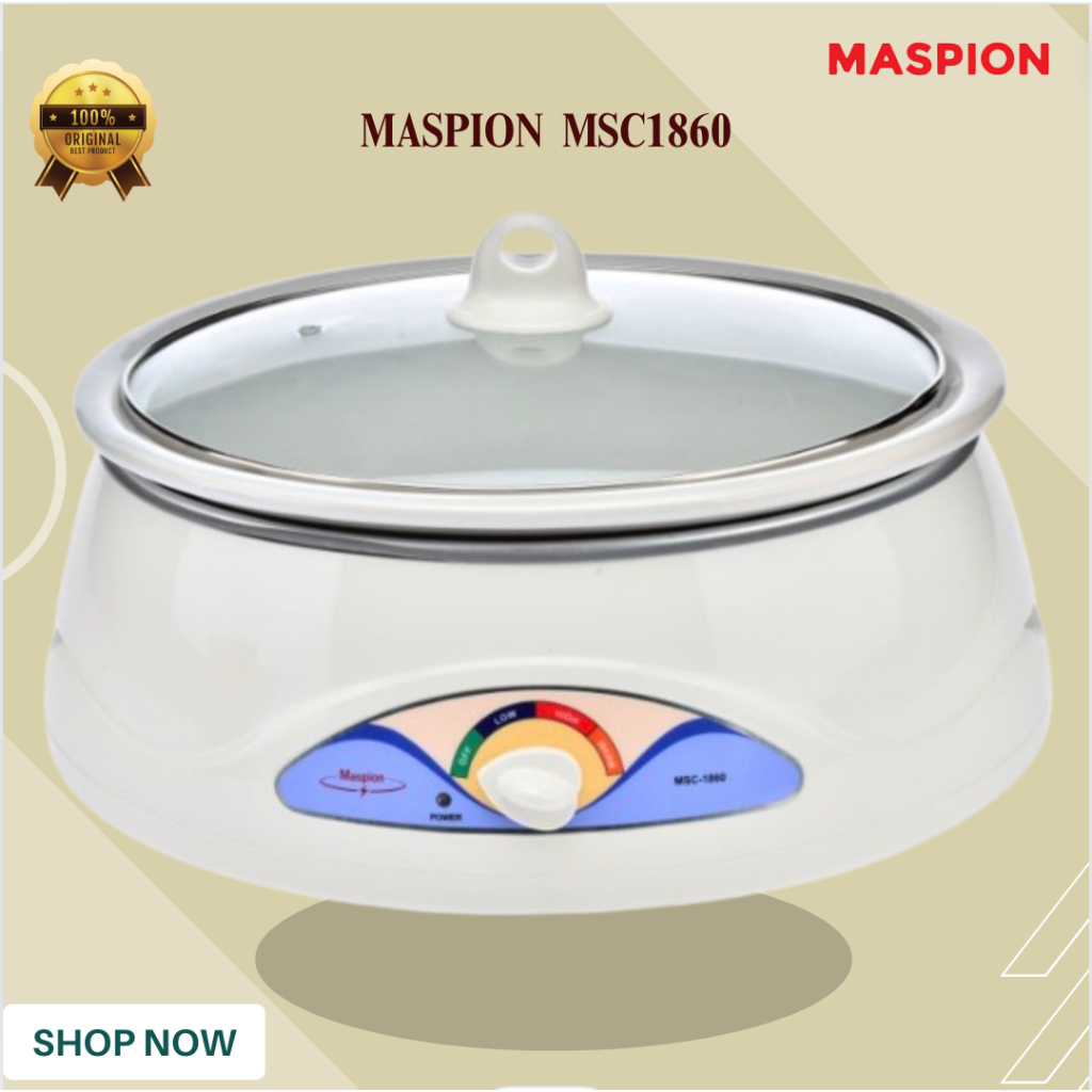 Jual MASPION SLOW COOKER MSC1860 6L/MSC-1860/MSC 1860/MASPION SLOW ...