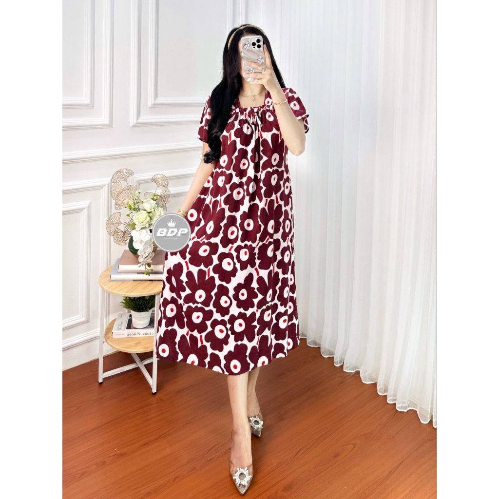 Jual Dianputri - Daster wanita Panjang Rayon Grade A Busui Resleting Depan | Daster chibi ...