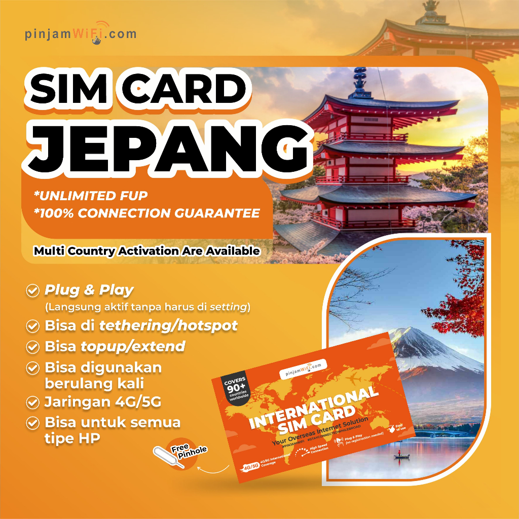 Jual PINJAM WIFI Sim Card Jepang Internet Unlimited FUP | Simcard Japan ...