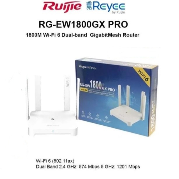 Jual Ruijie Reyee RG-EW1800GX PRO | 1800Mbps WIFI 6 Dualband Gigabit ...
