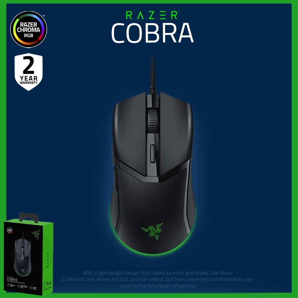 Jual Razer Cobra - Lightweight Wired Gaming Mouse with Razer Chroma RGB ...