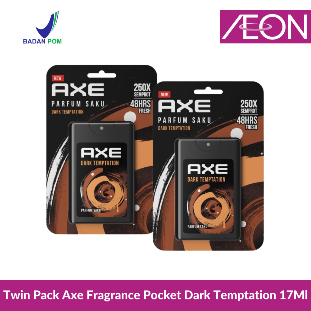 Jual Twin Pack Axe Fragrance Pocket Dark Temptation 17Ml | Shopee Indonesia