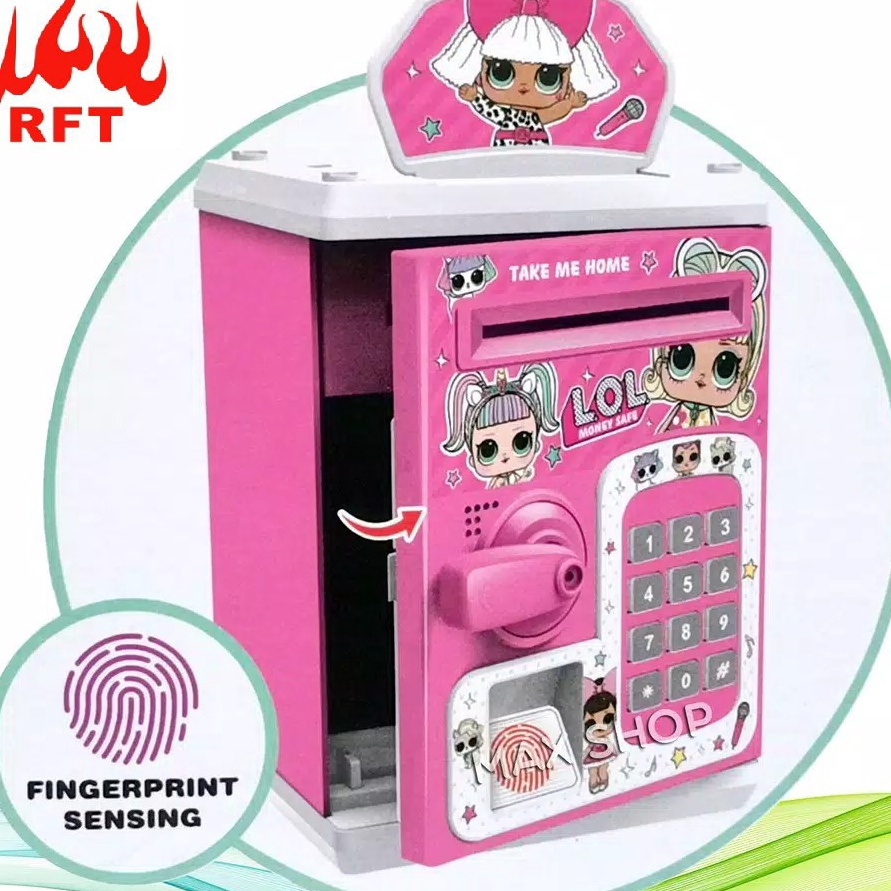 Jual HJ6 MAINAN ANAK SAFETY BOX CELENGAN BRANKAS MINI ATM PASSWORD ...