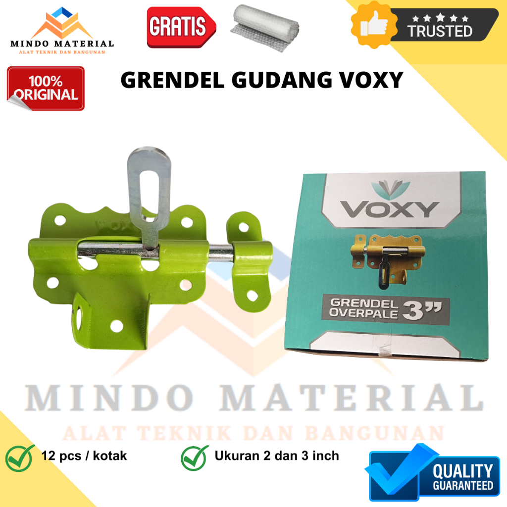 Jual Grendel Gudang Overpal 2 3 inch | Shopee Indonesia