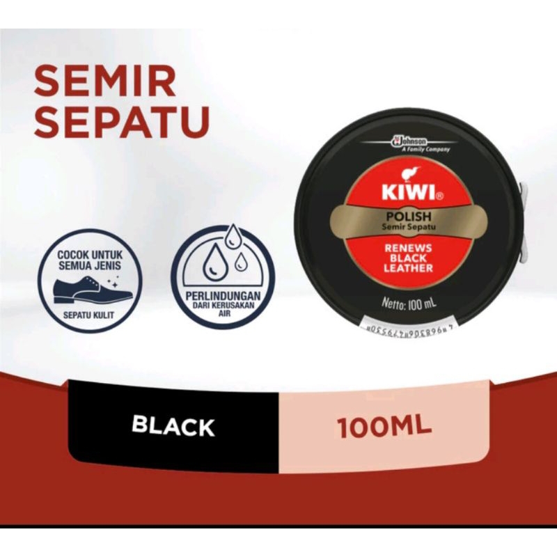 Jual Kiwi Pasta SP Black Semir Sepatu 100 ml | Shopee Indonesia