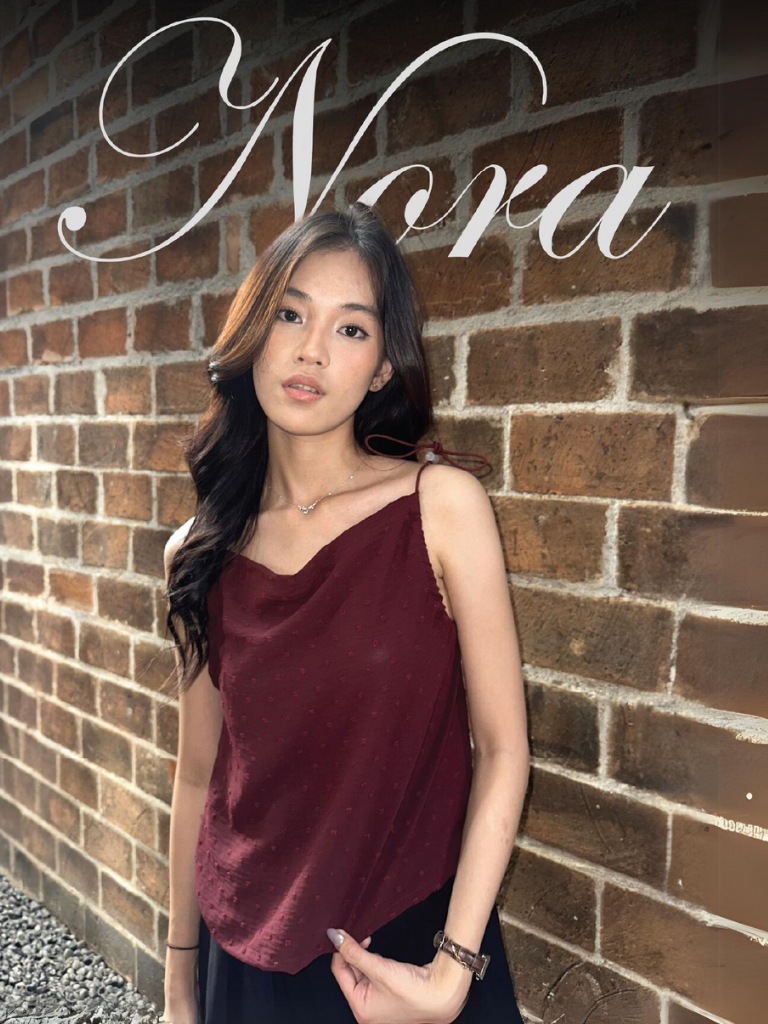 Jual Nora Top | Ruched Tank Top by SUCATTA | Sleeveless Top | Shoulder ...