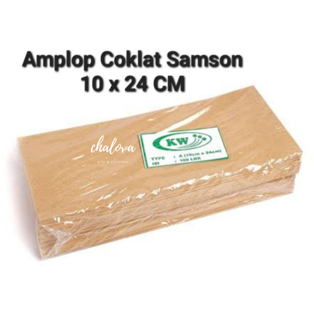 Jual [PAK] AMPLOP COKLAT KW SAMSON A (10X24CM) | Shopee Indonesia