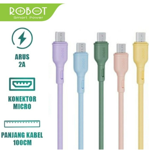 Jual Robot Kabel Data RBM100S Special Edition Data Cable Micro USB 100cm Fast Charging 2A ...