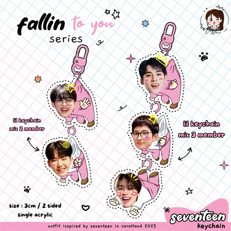 Jual KEYCHAIN FALL IN TO YOU | Shopee Indonesia