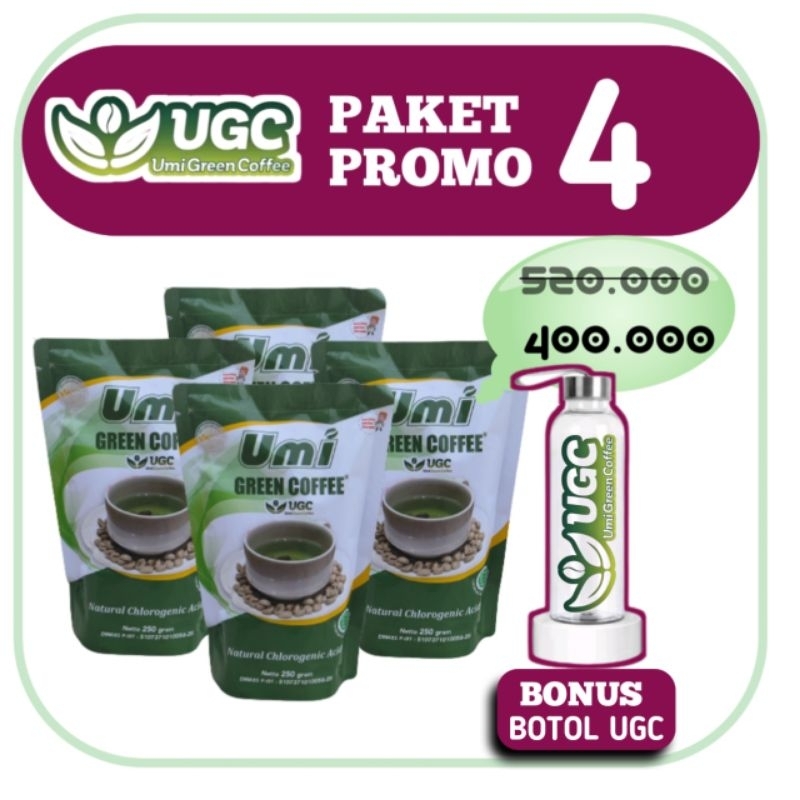 Jual New member UGC Umi green coffee 4 bungkus 1000% original full ...