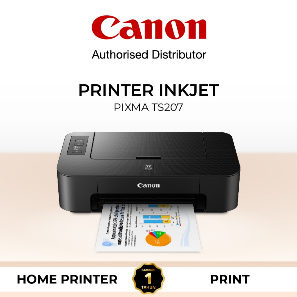 Jual CANON PIXMA TS207 Single Function Inkjet Printer | Shopee Indonesia