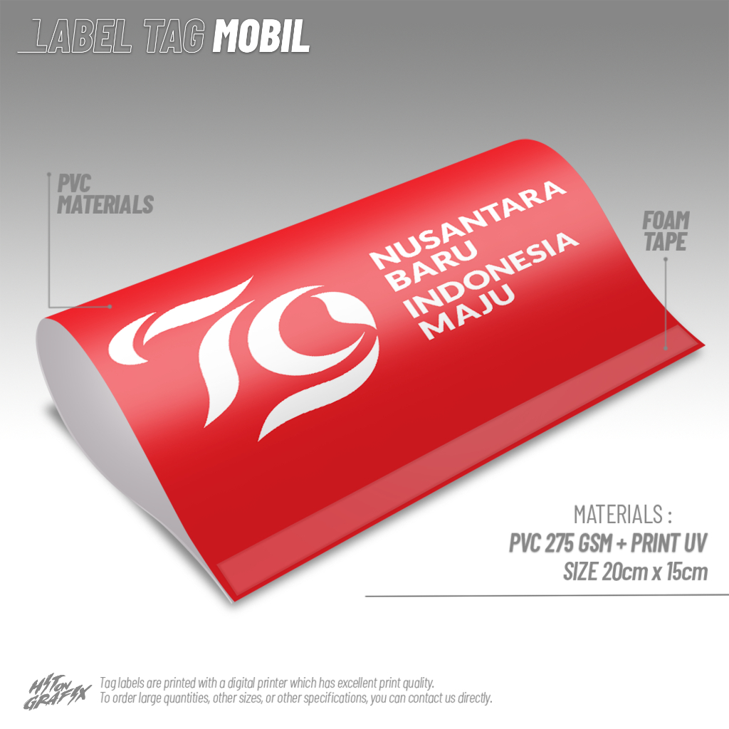 Jual Label Tag Mobil HUT RI-79 Bendera Agustusan Indonesia 2024 Variasi ...
