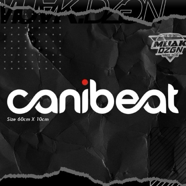 Jual Sticker Stiker Kaca Mobil Depan/Belakang Canibeat | Shopee Indonesia