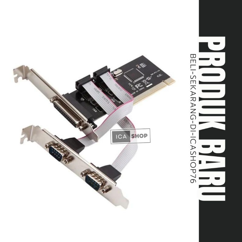 Jual PCI COMBO I/O CARD (1 LPT DB25 port - 2 Serial DB9 port) | Shopee ...
