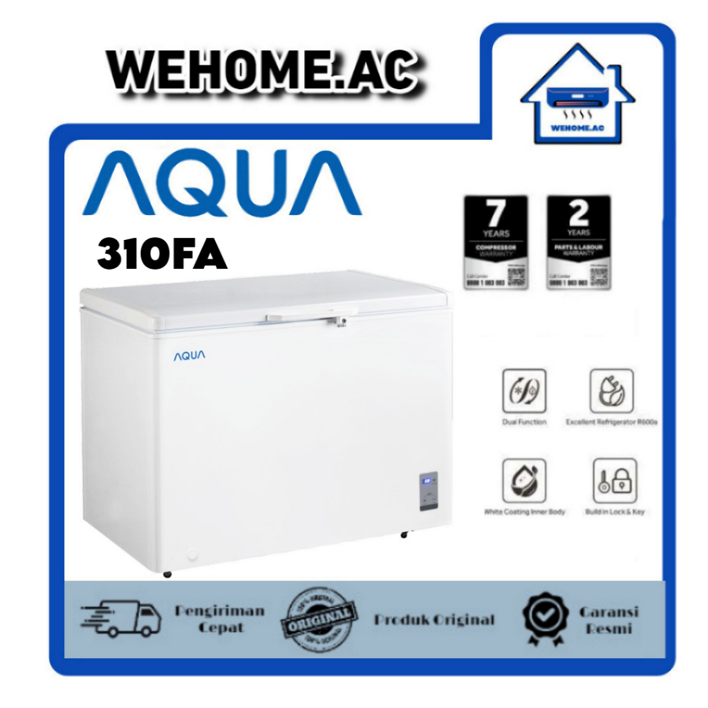 Jual Chest Freezer Aqua AQF310FA Freezer Box Lemari Pembeku Aqua 300 ...