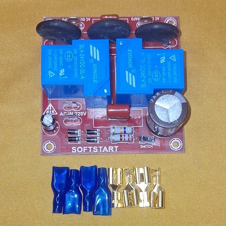 Jual KIT SOFT START AUDIO DOBEL RELAY + NTC JUMBO PREMIUM . paket skun lengkap. SOFTSTART AUDIO ...