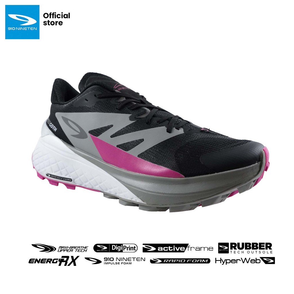 Jual 910 Nineten YUZA SPEEDGOTH Sepatu Trail Running - HITAM/BIRU MUDA ...
