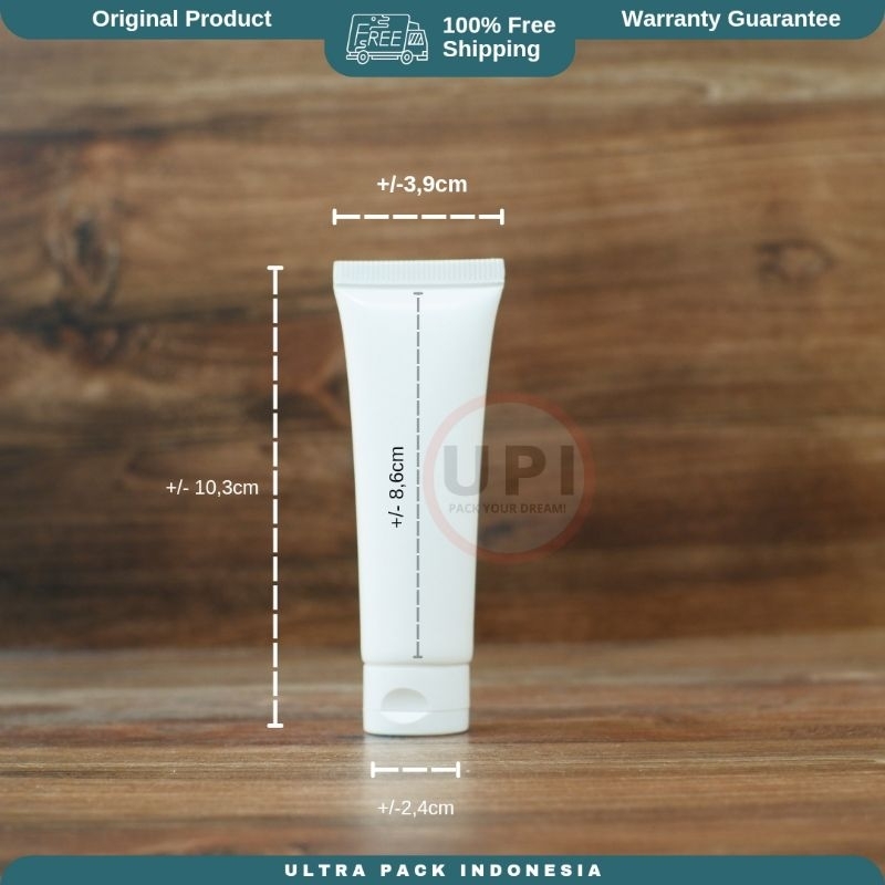 Jual TUBE FLIPTOP 30GRAM PUTIH - KEMASAN BB CREAM SUNSCREEN TUBE ...