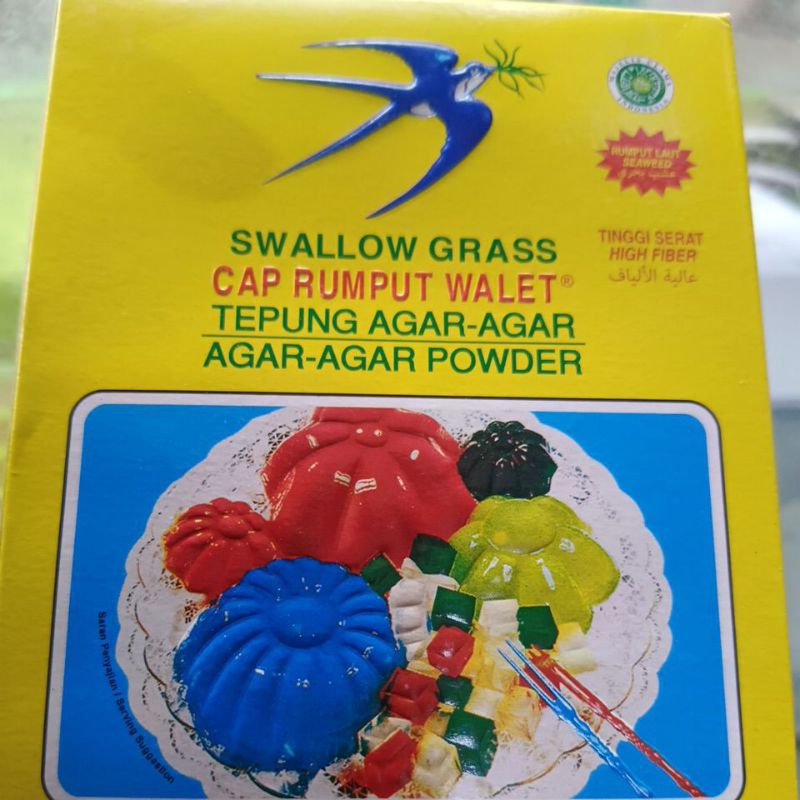 Jual swallow grass/tepung agar agar cap rumput walet per bks @7g ...