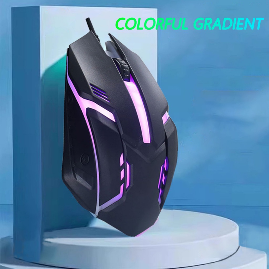 Jual Mouse Gaming MG05 Wired Black Mouse Game Ergonomic Wired Mouse 7 ...