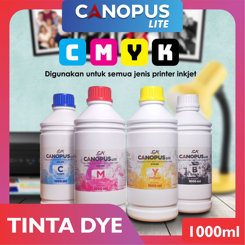 Jual Tinta Canopus Lite Dye 1 Liter / Universal Ink / Tinta Refill ...