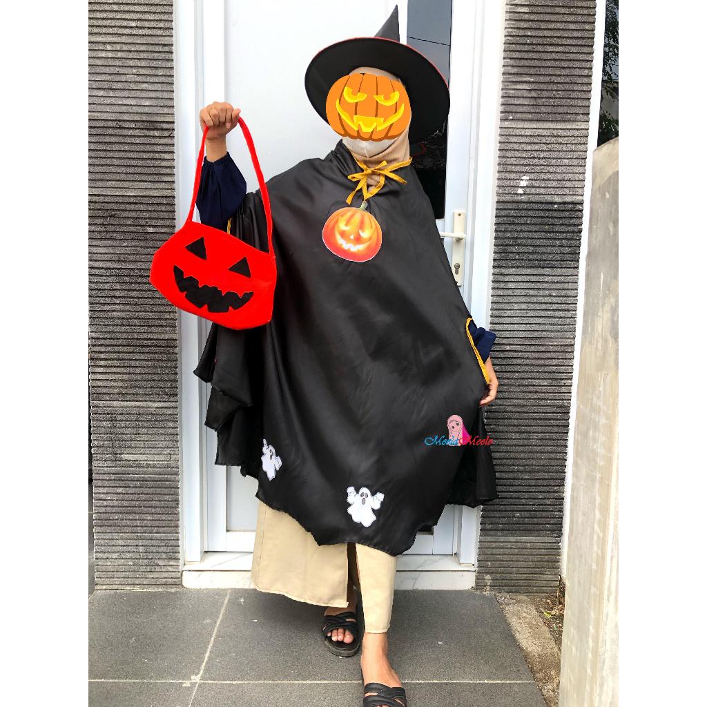 Jual Kostum Cosplay Halloween Pumpkin Jubah Labu Cosplay Hantu Labu ...