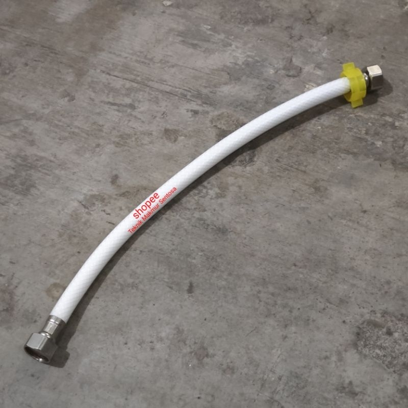 Jual Selang Fleksibel PVC Putih 40 cm - Selang Kloset Wastafel Plastik ...