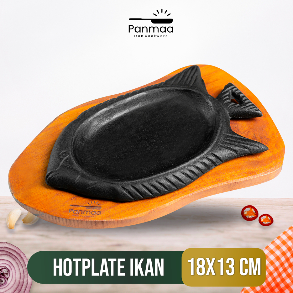 Jual PANMAA Cast Iron Hot Plate Steak / Piring Steak Ikan (18x13 cm ...
