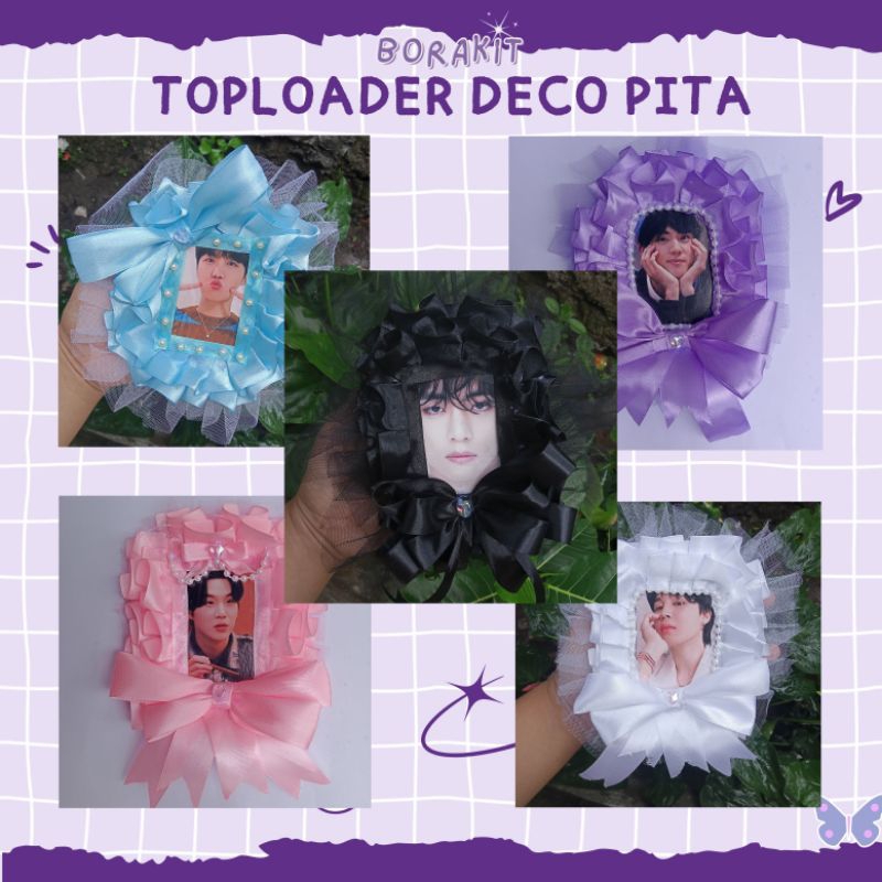 Jual [T02] ADA FREEBIES - TOPLOADER DECO PITA LACE PC PHOTOCARD HOLDER ...
