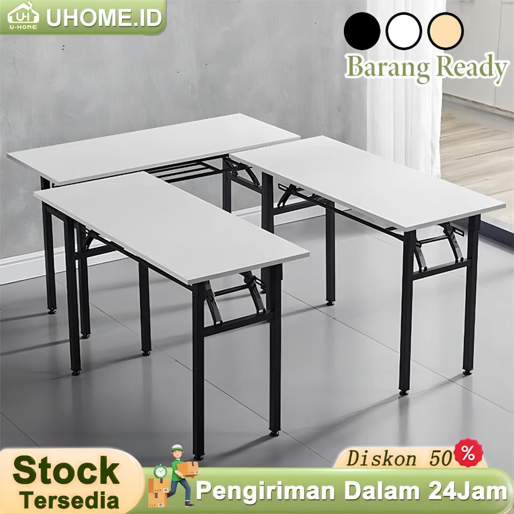Jual Meja lipat portabel Meja makan Meja kantor besi Meja Belajar Meja Pelatihan Serbaguna ...