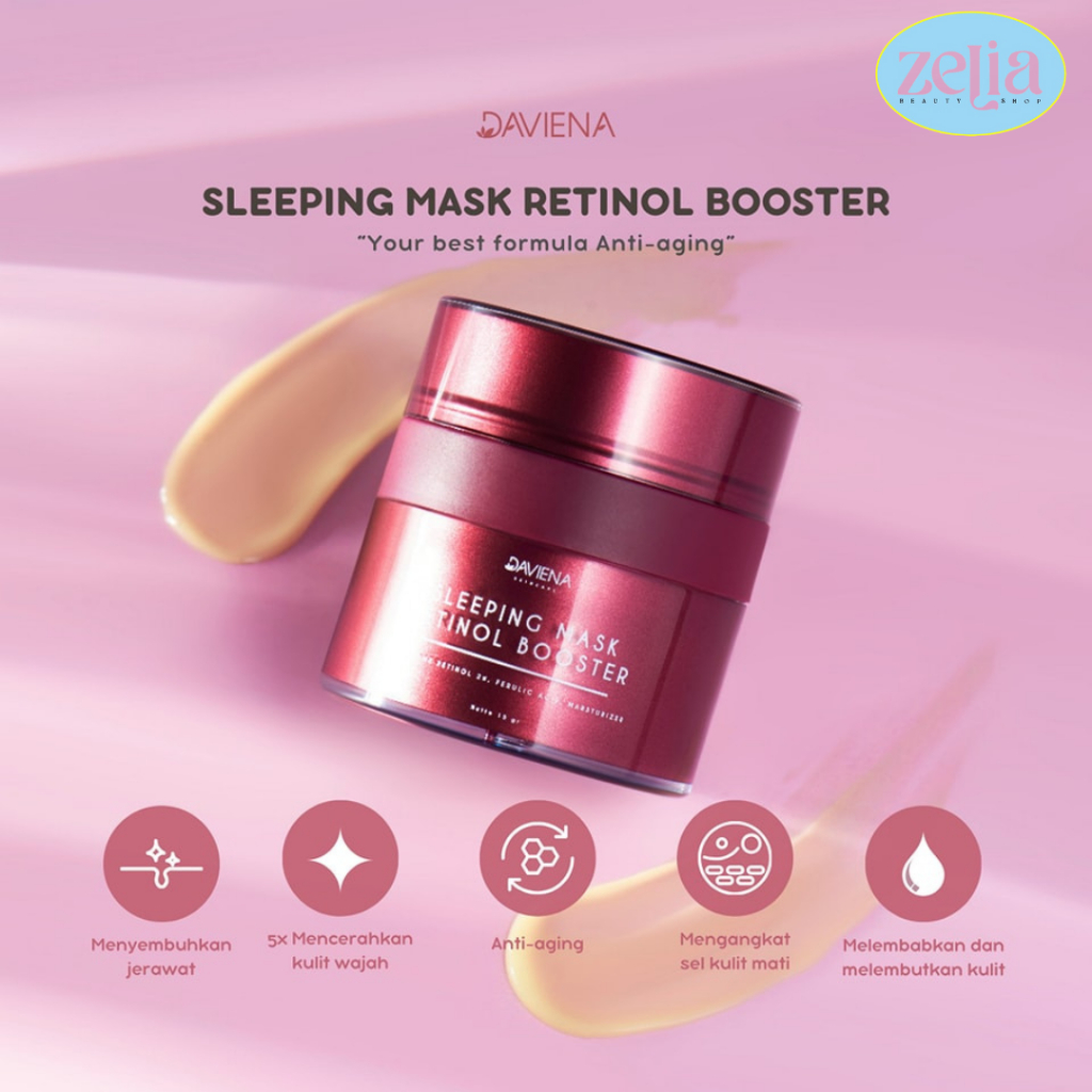 Jual Sleeping Mask Retinol Booster | Daviena Skincare | Shopee Indonesia