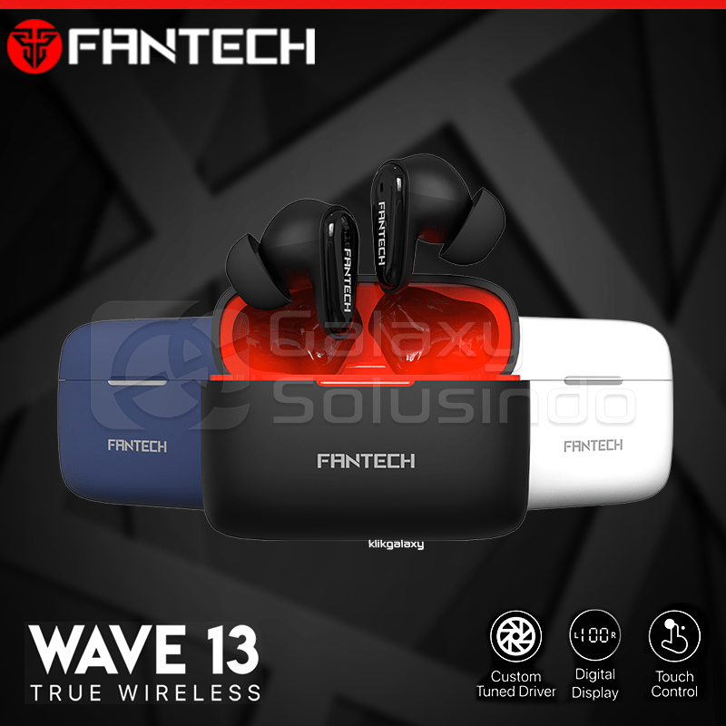 Jual Fantech TW13 WAVE 13 Bluetooth 5.3 True Wireless - Black White | Shopee Indonesia