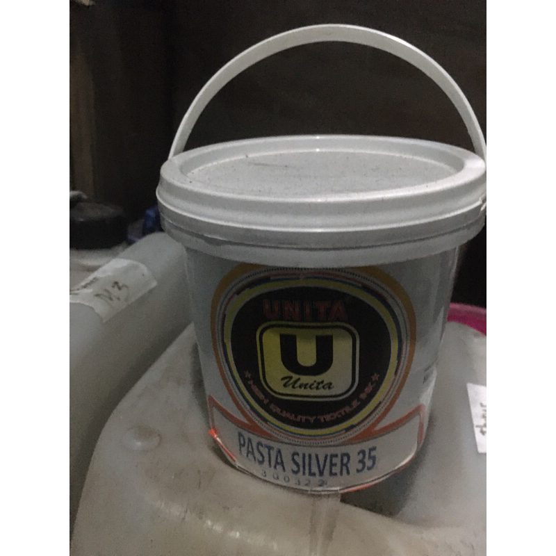 Jual CAT SABLON UNITA RUBBER PASTA SILVER 1kg | Shopee Indonesia