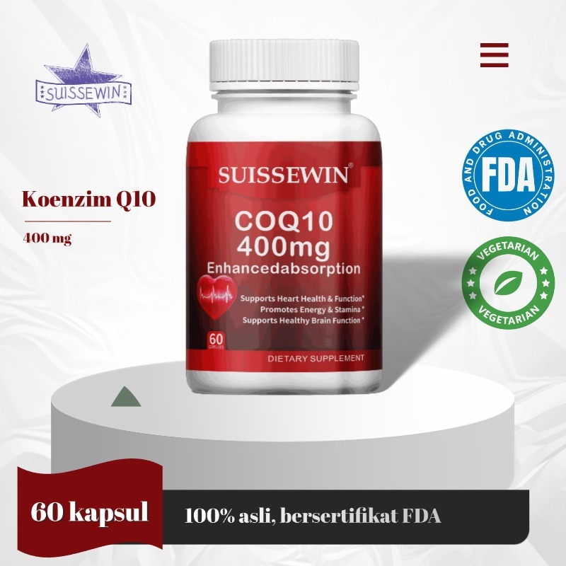 Jual Koenzim Q10, 400mg, penyerapan ultra-tinggi, suplemen oksidan ...