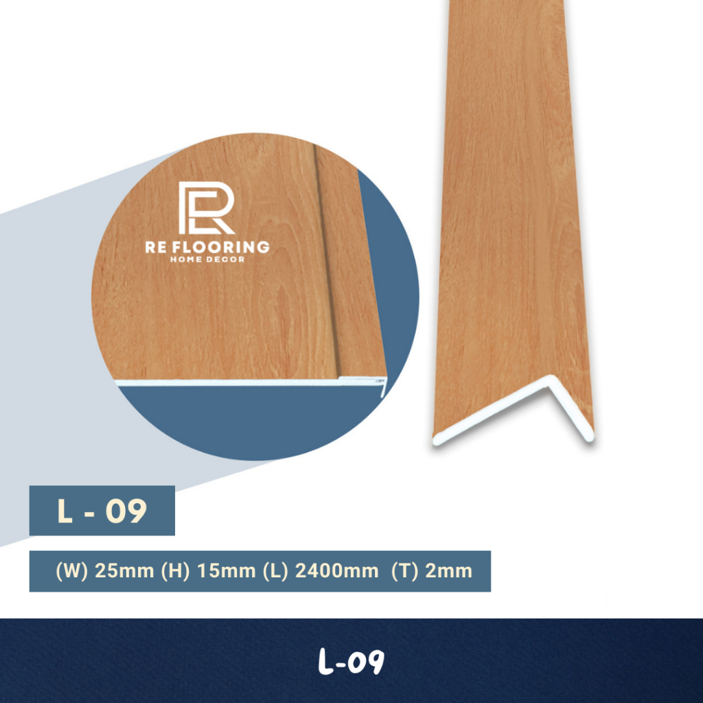 Jual List Siku L PVC - Lis Step Nosing Tangga Lantai Vinyl SPC | Shopee ...