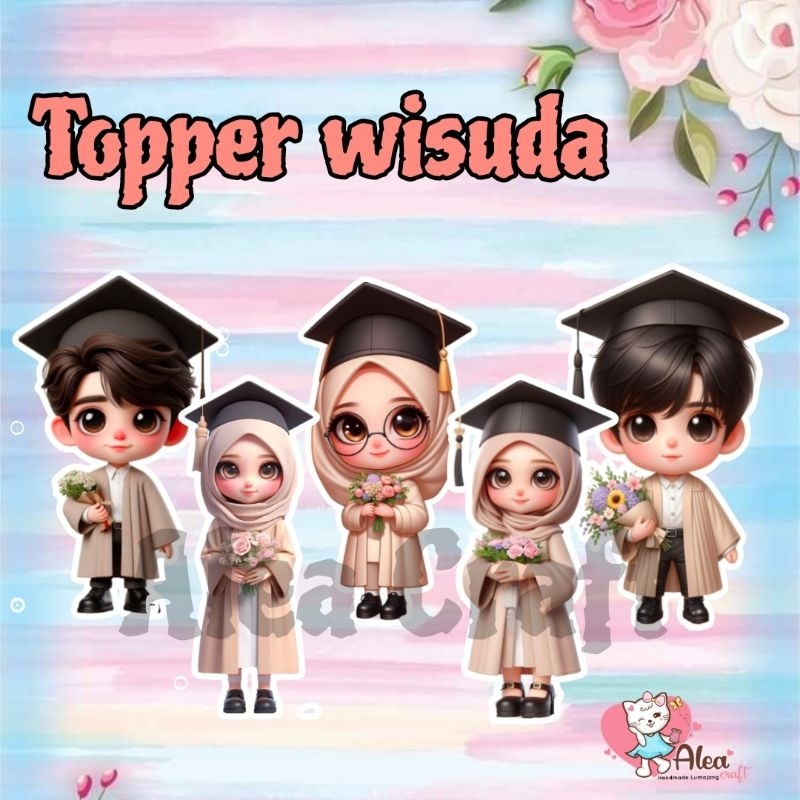 Jual Topper pelengkap Buket wisuda Topper wisuda | Shopee Indonesia