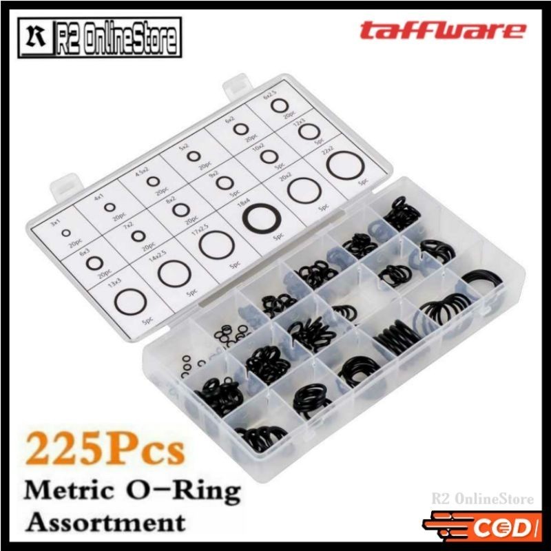 Jual 1 Box Isi 225 PCS Karet Rubber O Ring Seal Tightening 225 Pcs / Karet O Ring Seal pencegah ...