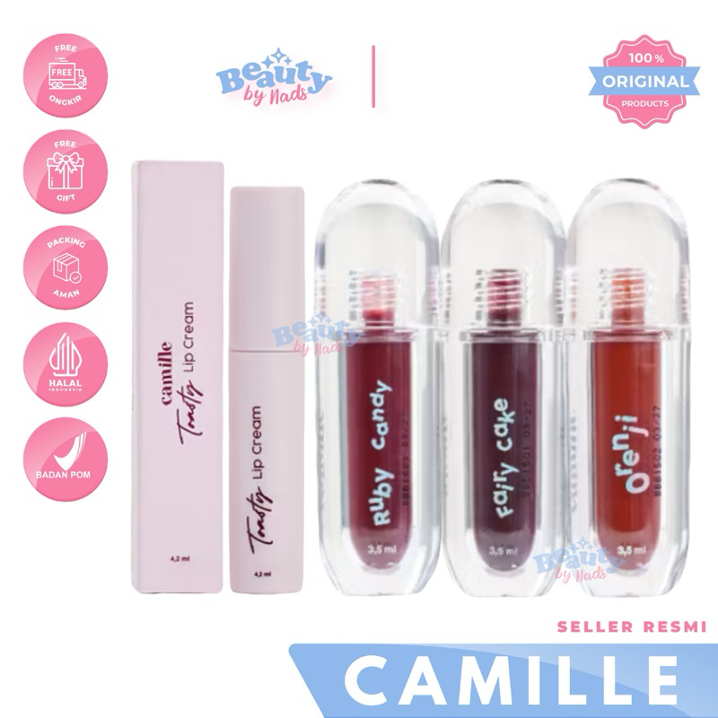 Jual BEAUTYBY.NADS | CAMILLE BEAUTY LIPTINT LIPCREAM LIP TINT LIP GLOSS ...